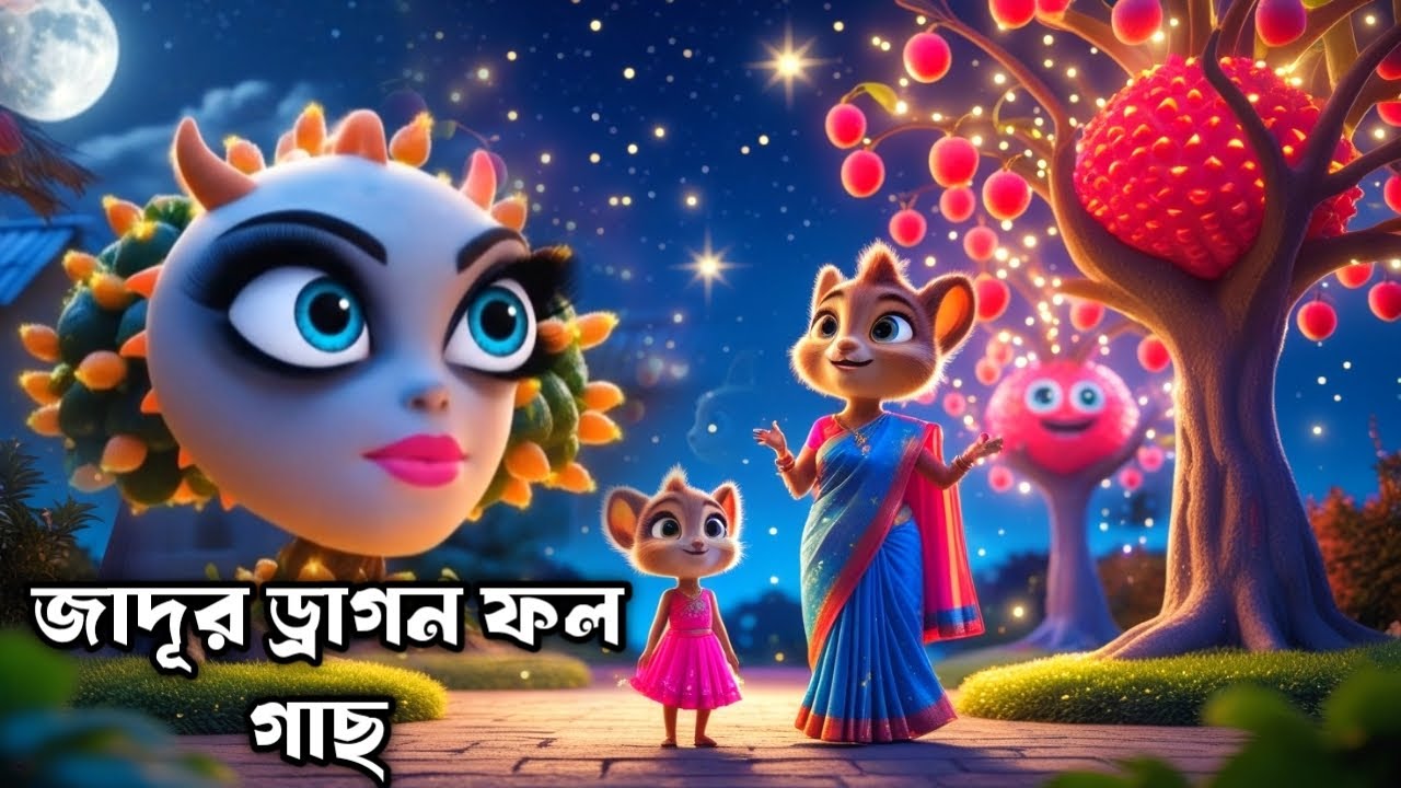 জাদুর ড্রাগন ফল গাছ | Bangla cartoon | Cartoon video | Biraler Cartoon ...