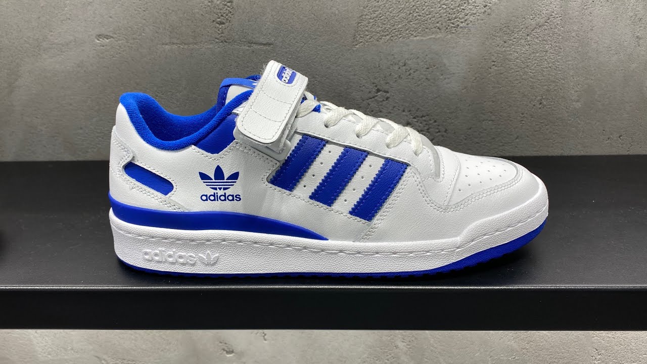Adidas Originals Forum Low (Cloud White/Cloud White/Royal Blue ...