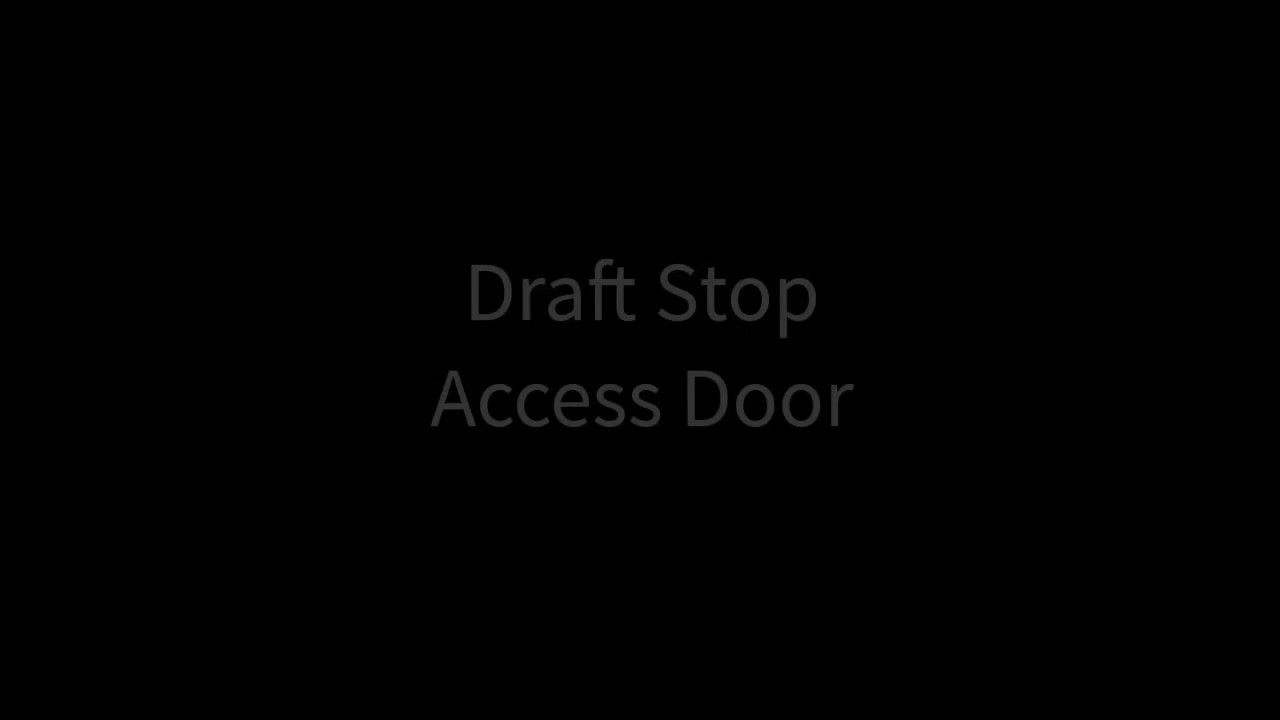 Draft Stop Access Door - YouTube