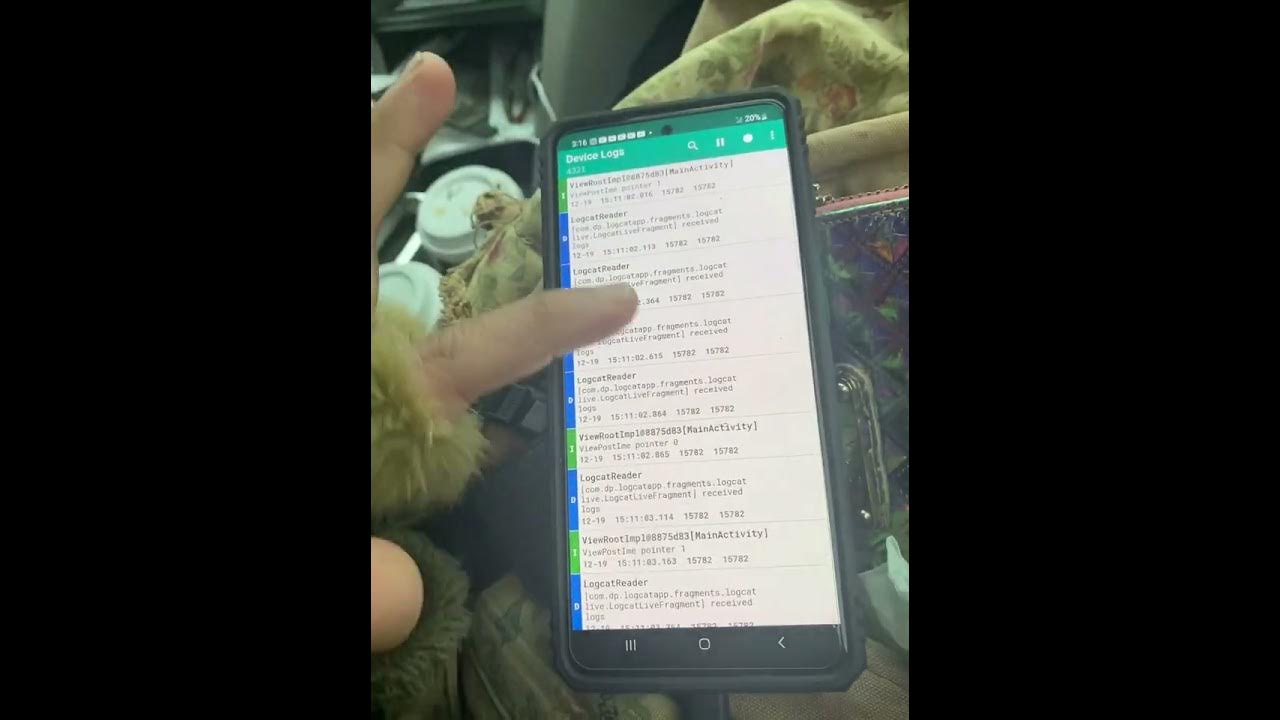 CONSOLE DATA SAMSUNG GALAXY (ANDROID SMARTPHONE) A51 USING LOGCAT APPLICATION - YouTube