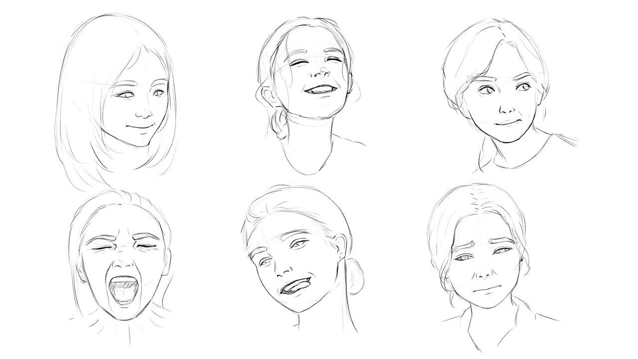 How To Draw Emotions / Practice With Me |Tutorial| #artpractice # ...