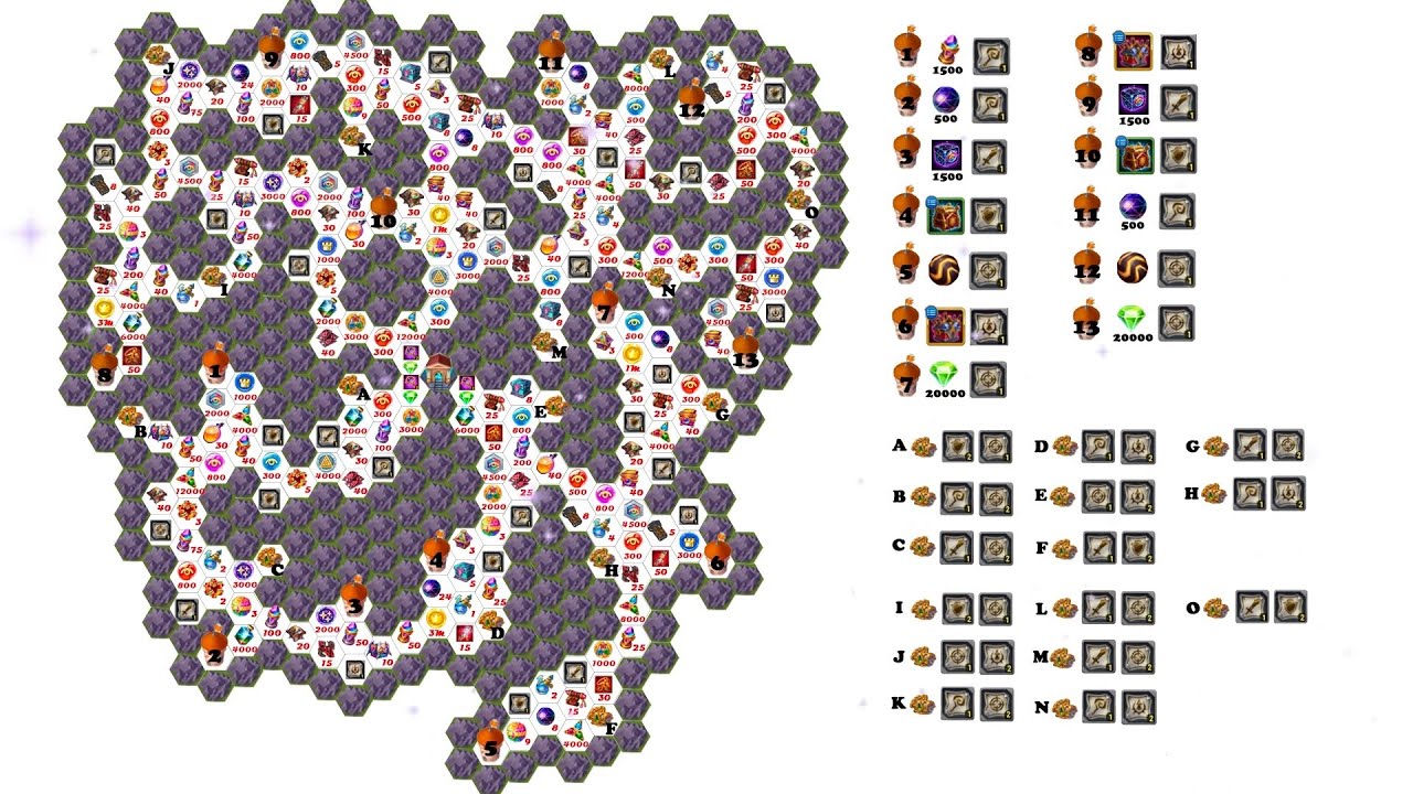 Hero Wars. Mysterious Island. Full map and all prizes. Passage from ...