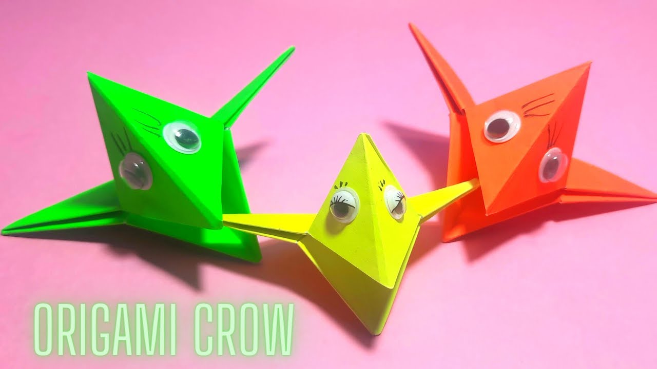 Cute Paper Crow DIY | Talking funny crow - YouTube