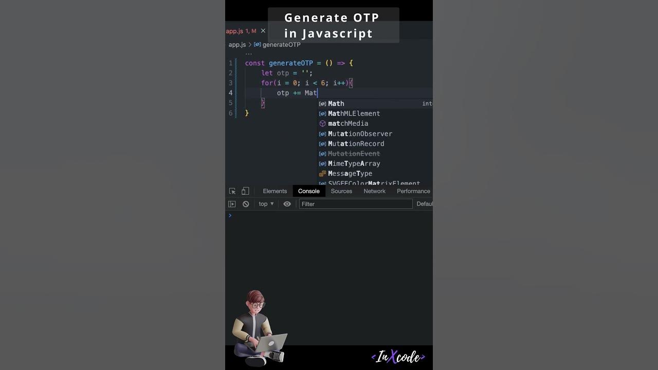 Generate Otp Javascript Shorts Trending Ytshorts Reactjs Reels Youtube