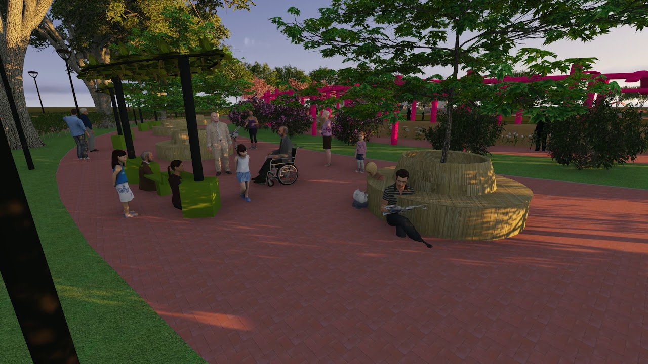 GENE-PARK _ ELDERLY & DISABLED FRIENDLY PARK (LUMION SOFTWARE) - YouTube