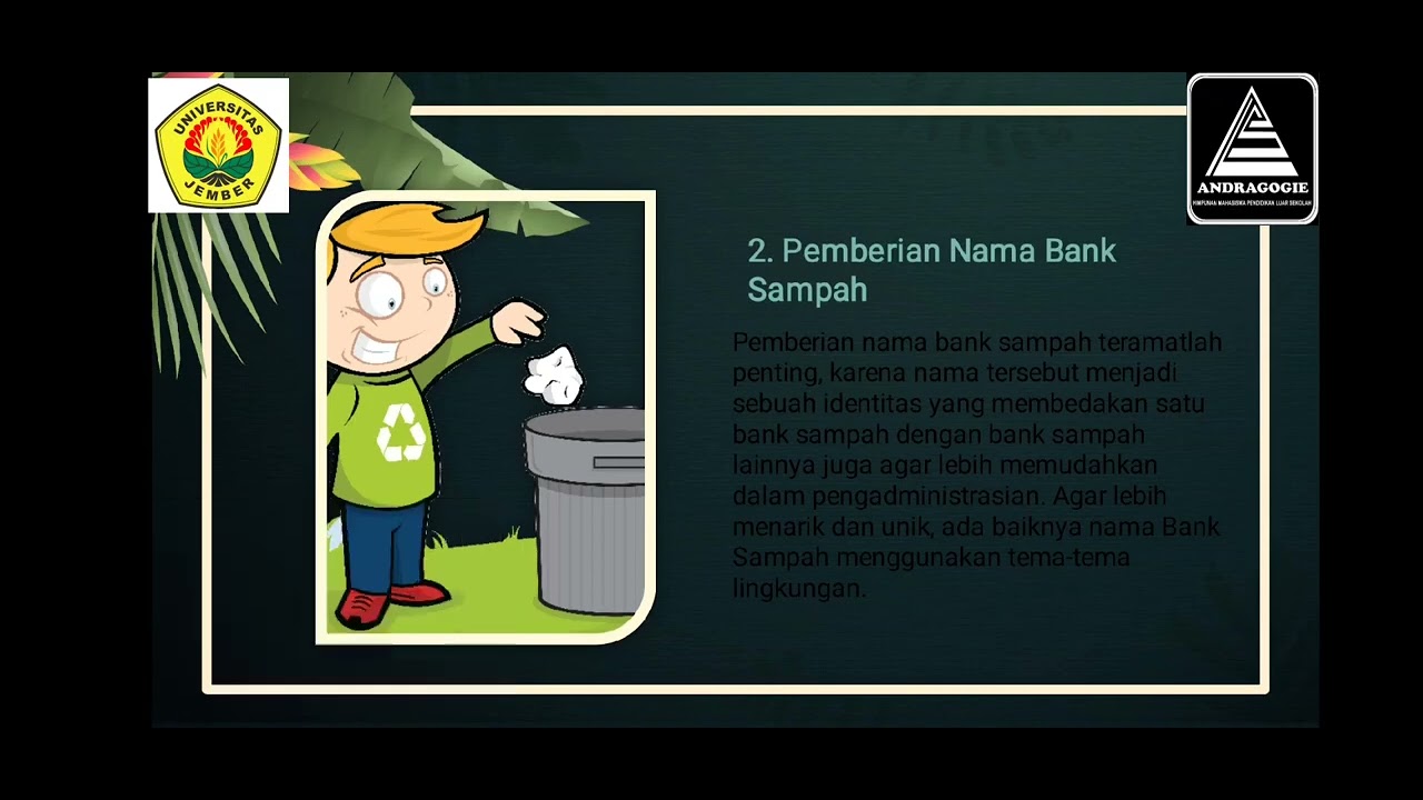 Langkah Langkah Pelaksanaan Program Bank Sampah - YouTube