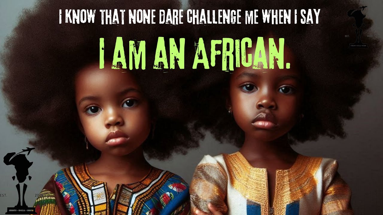 I AM AN AFRICAN - Kids Affirmation Poem - YouTube