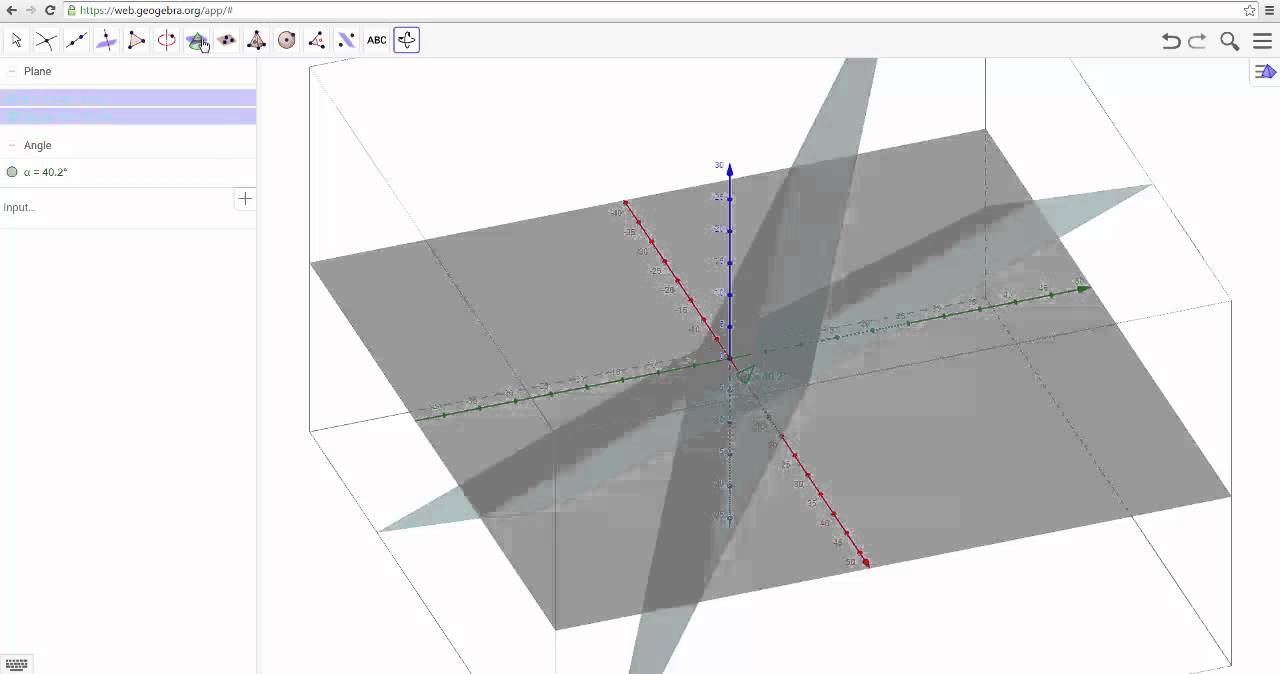 find the eq of the line intersection between two planes - YouTube