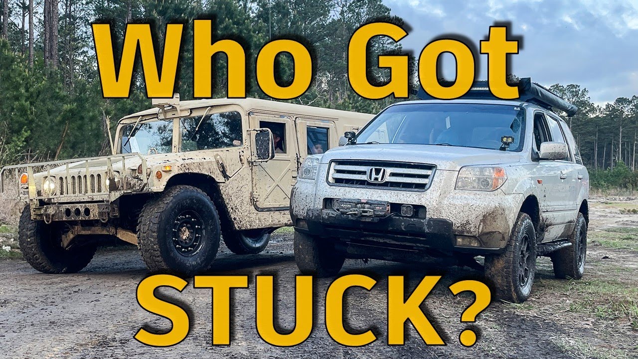 Honda Pilot VS Humvee Offroad: Who Got Stuck? - YouTube