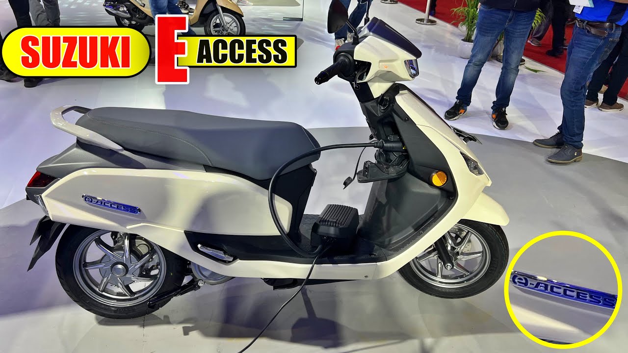 New Suzuki E Access Electric Scooter Launch Full Walkaround Review ...