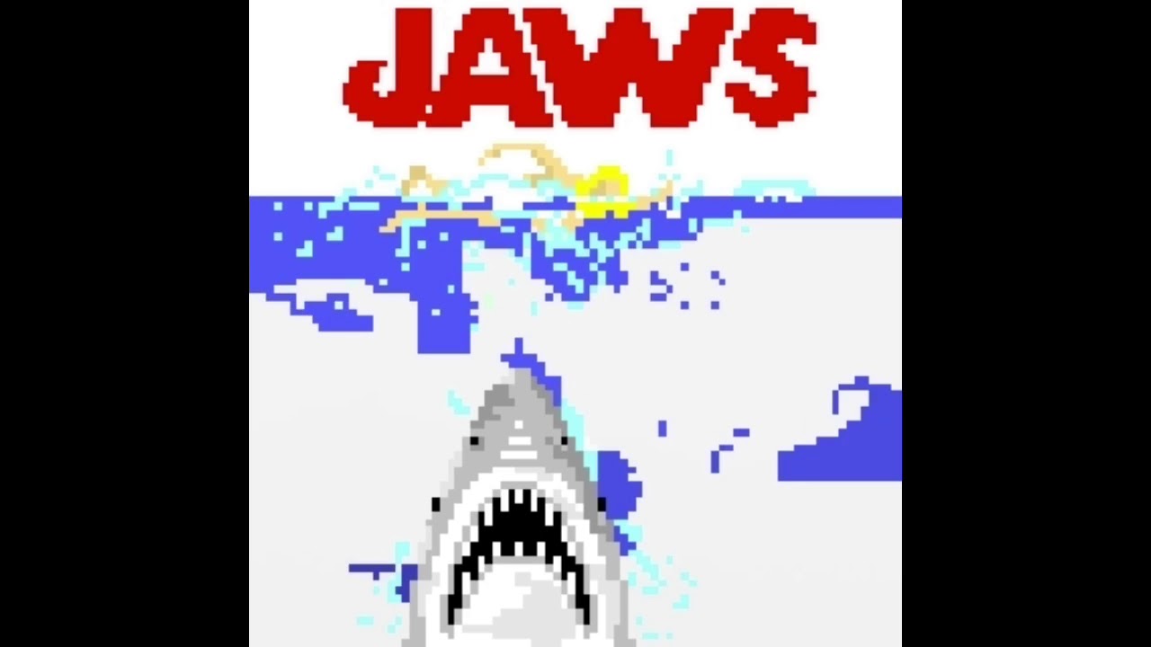 Jaws Pixel Art - YouTube