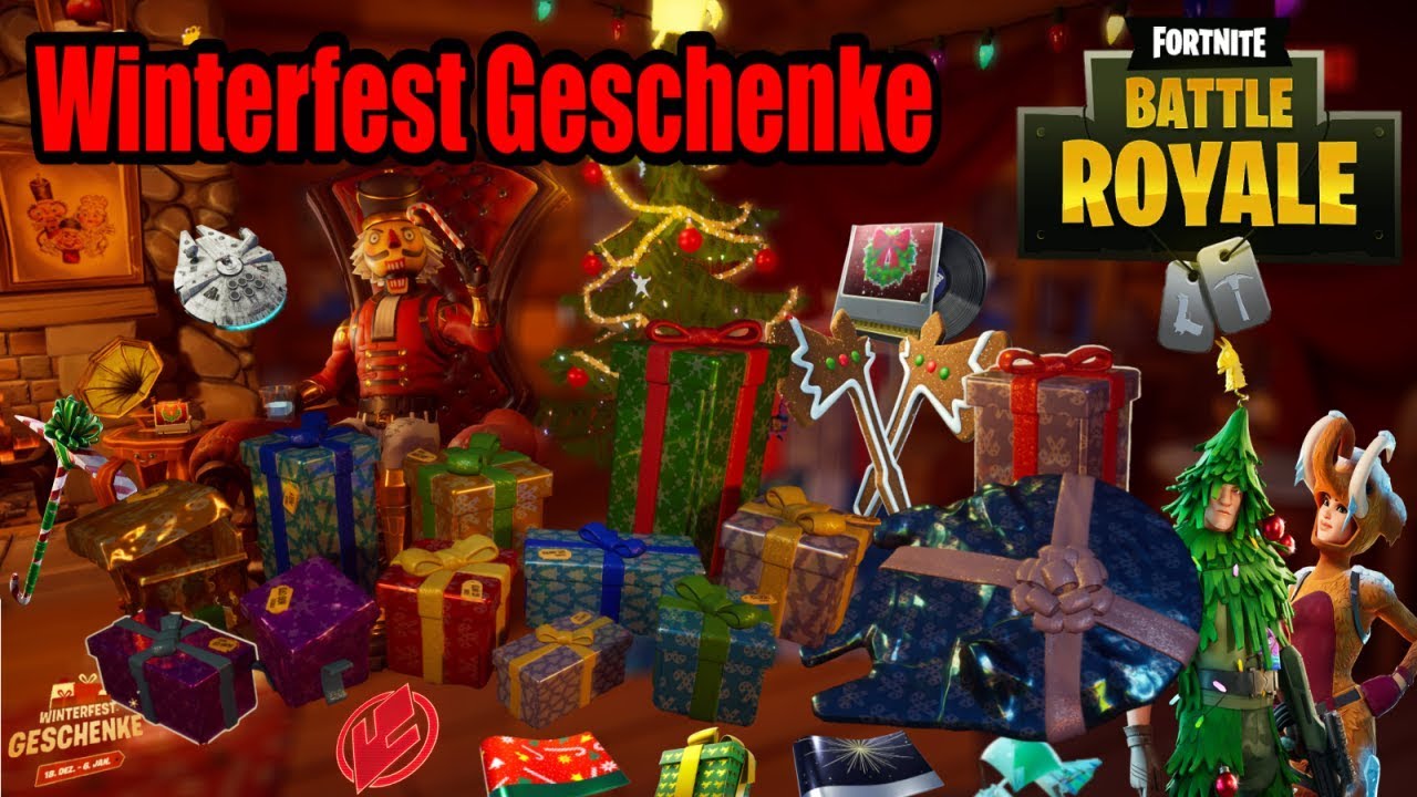 Alle Winterfest Geschenke öffnen! | Fortnite Winterfest Geschenke ...