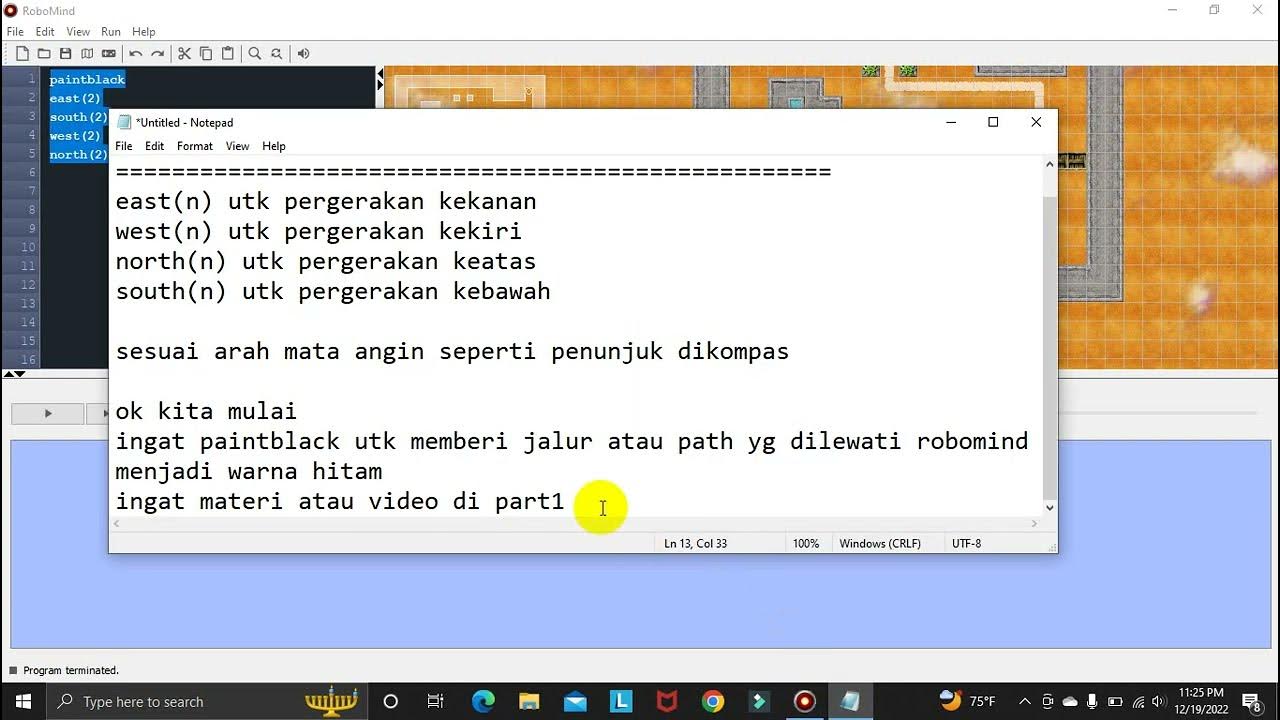 Perintah Pergerakan robomind dengan arah mata angin part 2| Algoritma & Pemrograman | SMP - YouTube