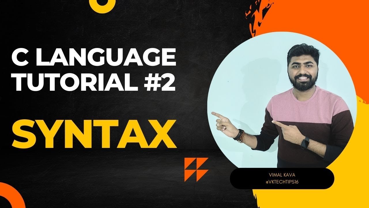 Basic Syntax Of A C Program C Tutorial 2 Youtube 2191