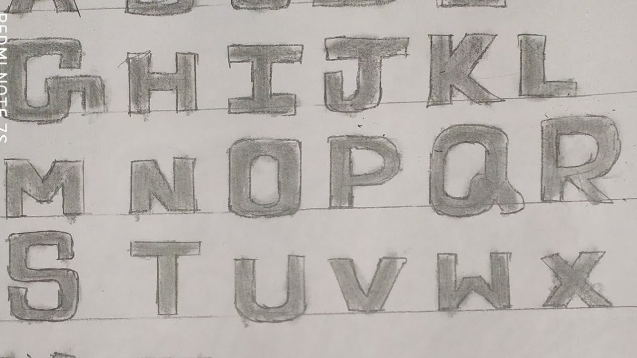 How to write the letter in 2d form..by dhinakaran. # writting tutorial ...