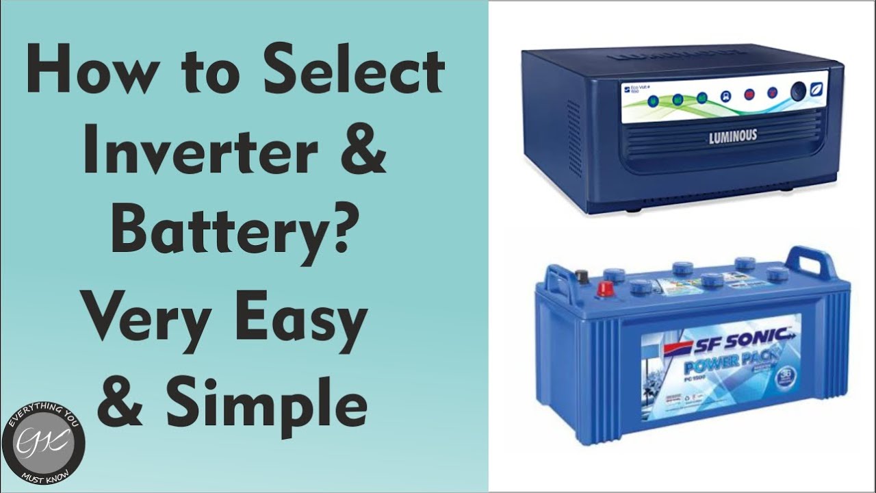 How to select | Inverter | Battery | DIY| Excel Program | Powertech ...