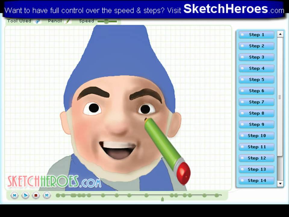 How to draw Gnomeo (Gnomeo & Juliet) Step by Step Drawing Tutorial ...