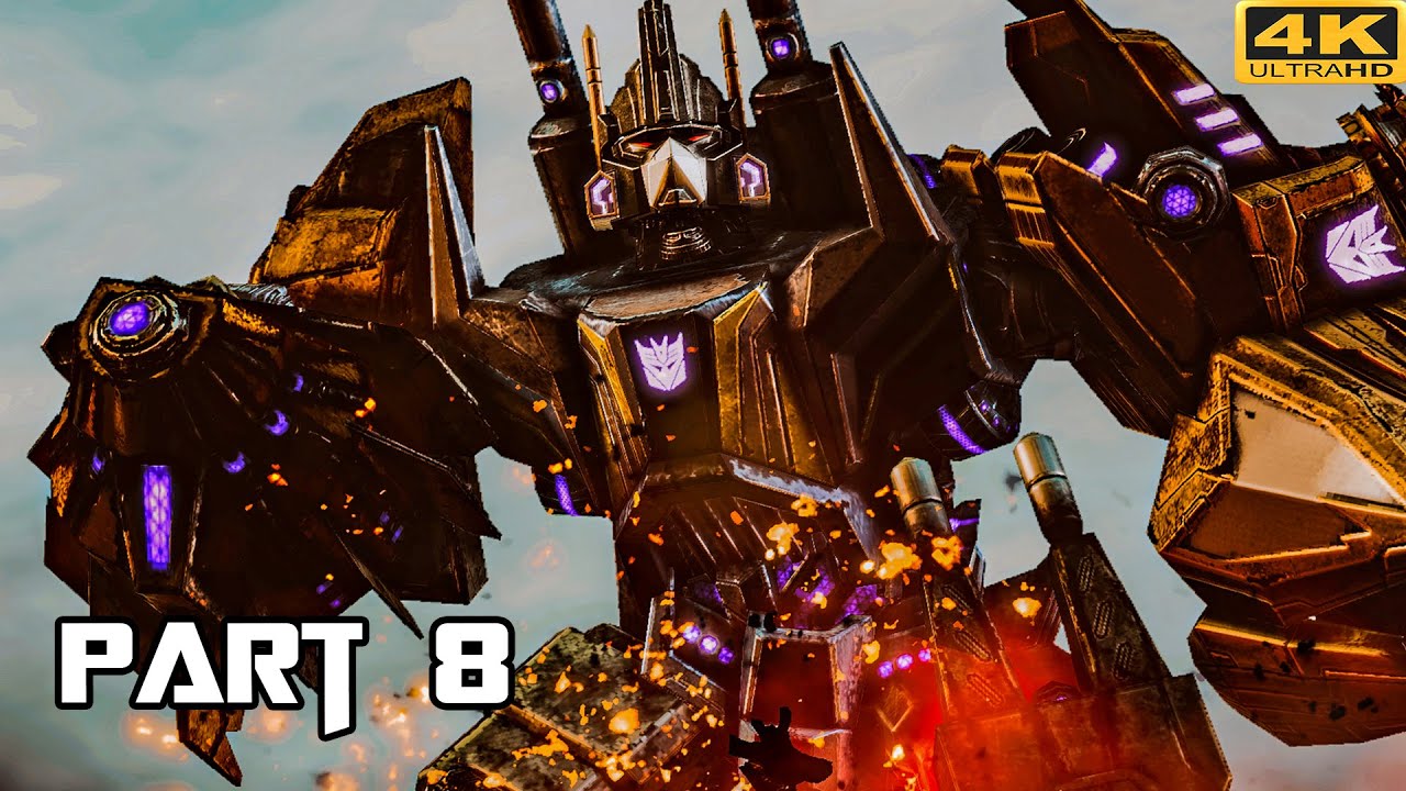 Transformers Fall of Cybertron Gameplay 4K Ultra HD Part 8 - YouTube