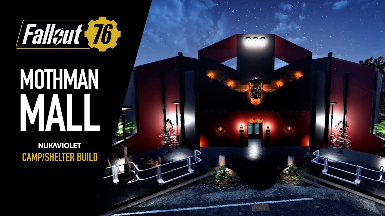 Fallout 76 Camp & Shelter Build - Mothman Mall - YouTube