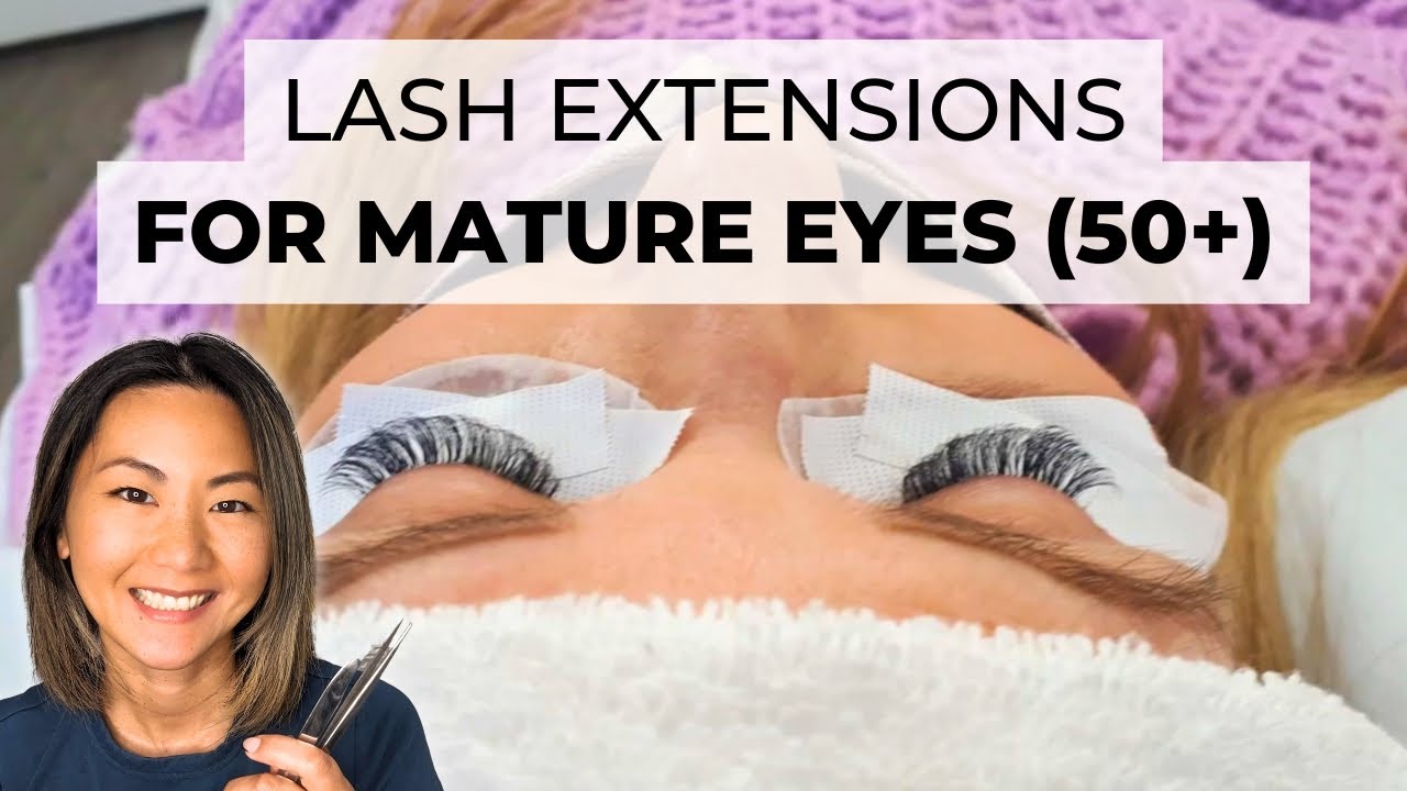 Eyelash Extensions for Mature Eyes (50+) - YouTube