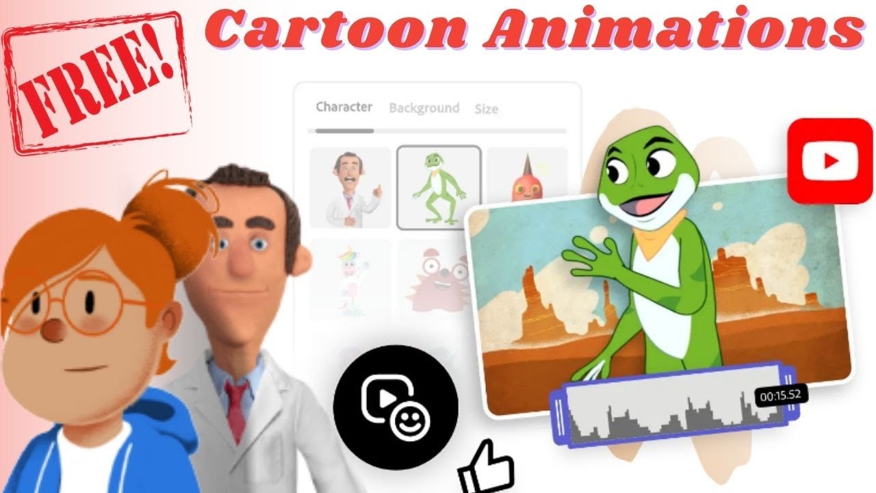 "Creating Cartoon animation for Free with Adobe Animation" - YouTube
