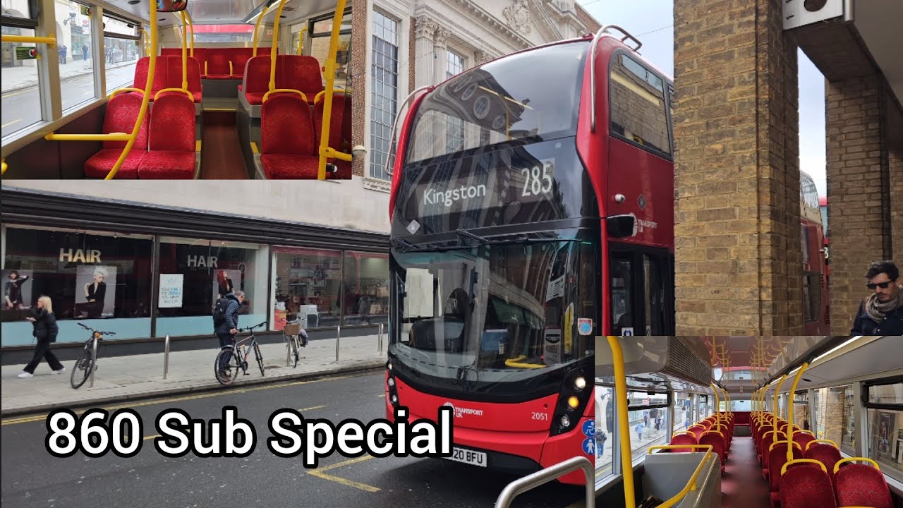 860 Subscriber Special Transport UK Route 285 Visual - YouTube