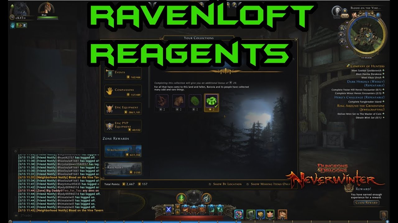 Neverwinter | (Preview) - REAGENTS | Ravenloft | MOD 14 | PC PS4 XBOX ...