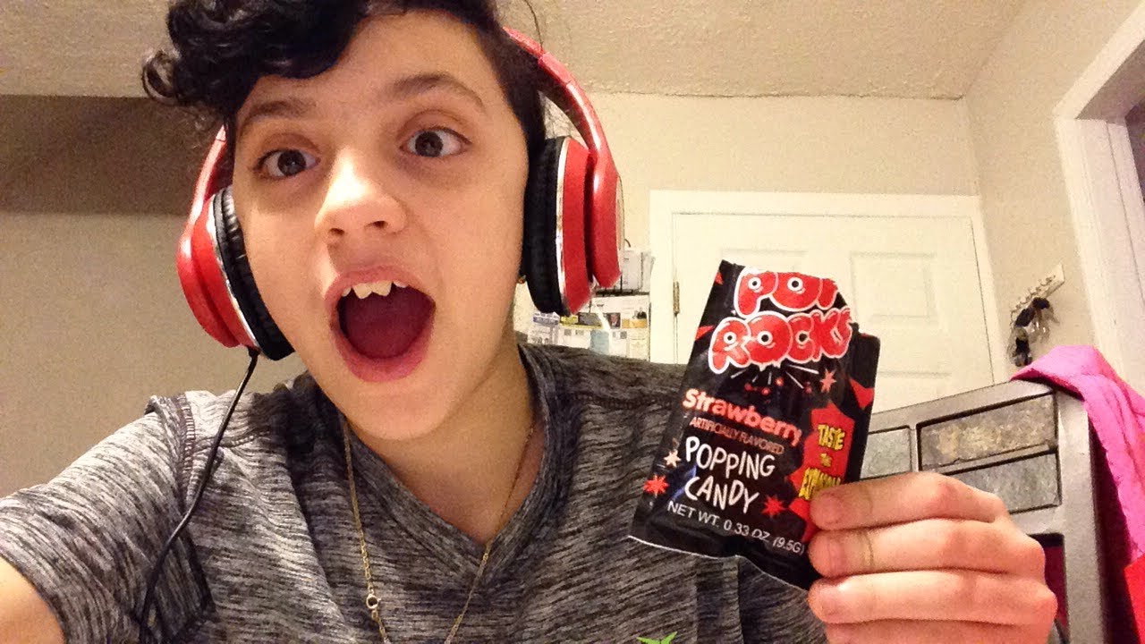 Trying pop rocks for the first time! - YouTube