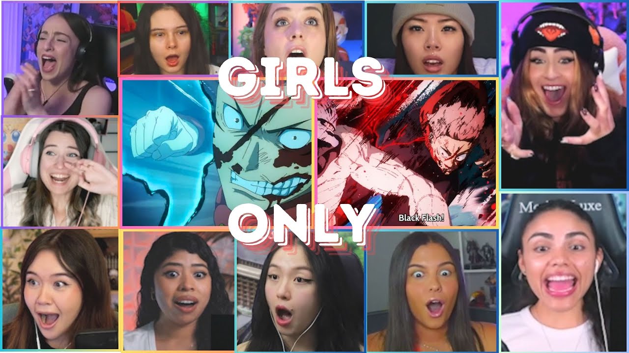 YUJI DEFEATS MAHITO - POPULAR GIRL REACTORS REACT TO JUJUTSU KAISEN ...
