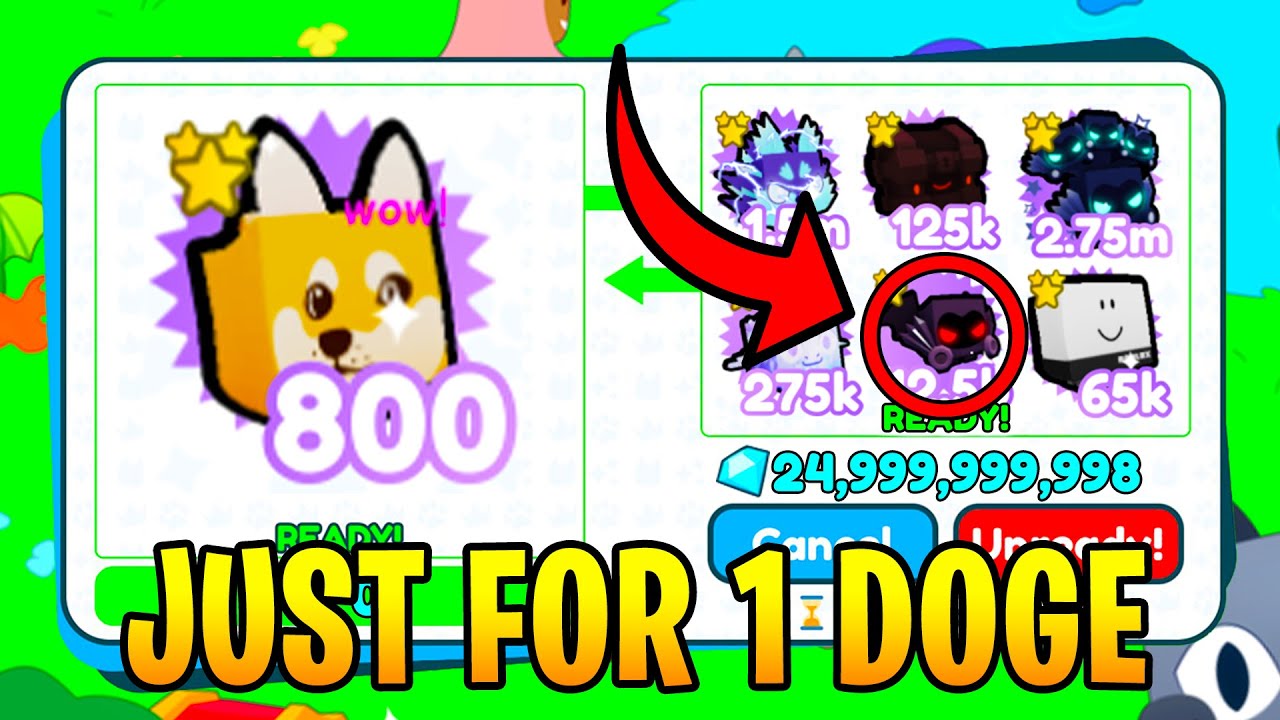 I Traded my DOGE for THIS Pet Simulator X - YouTube