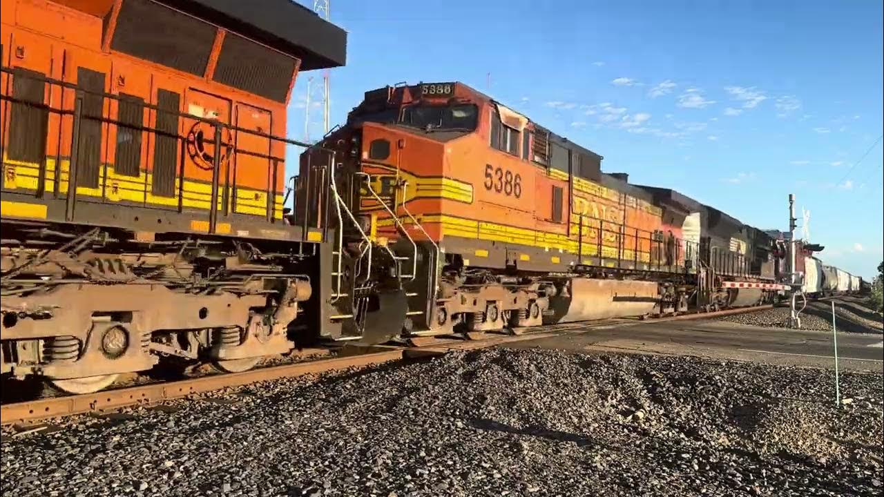 BNSF 5047 manifest H-FRSPAS North w/ NS - Elverta Rd - YouTube