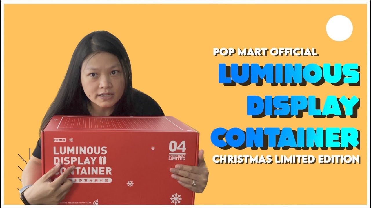Unboxing Pop Mart's Official Luminous Box Container! Christmas Limited ...