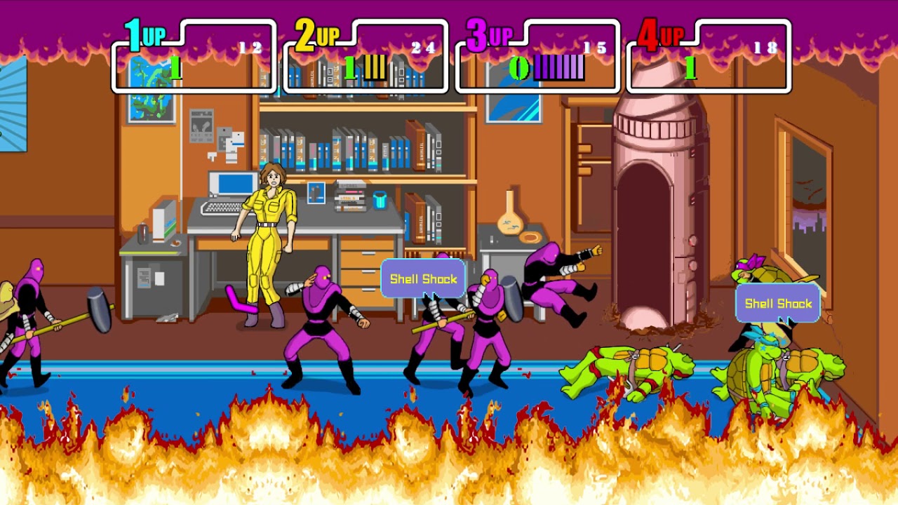 tmnt arcade hd remaster 2.5 (Survival mode for single player with 4 ...