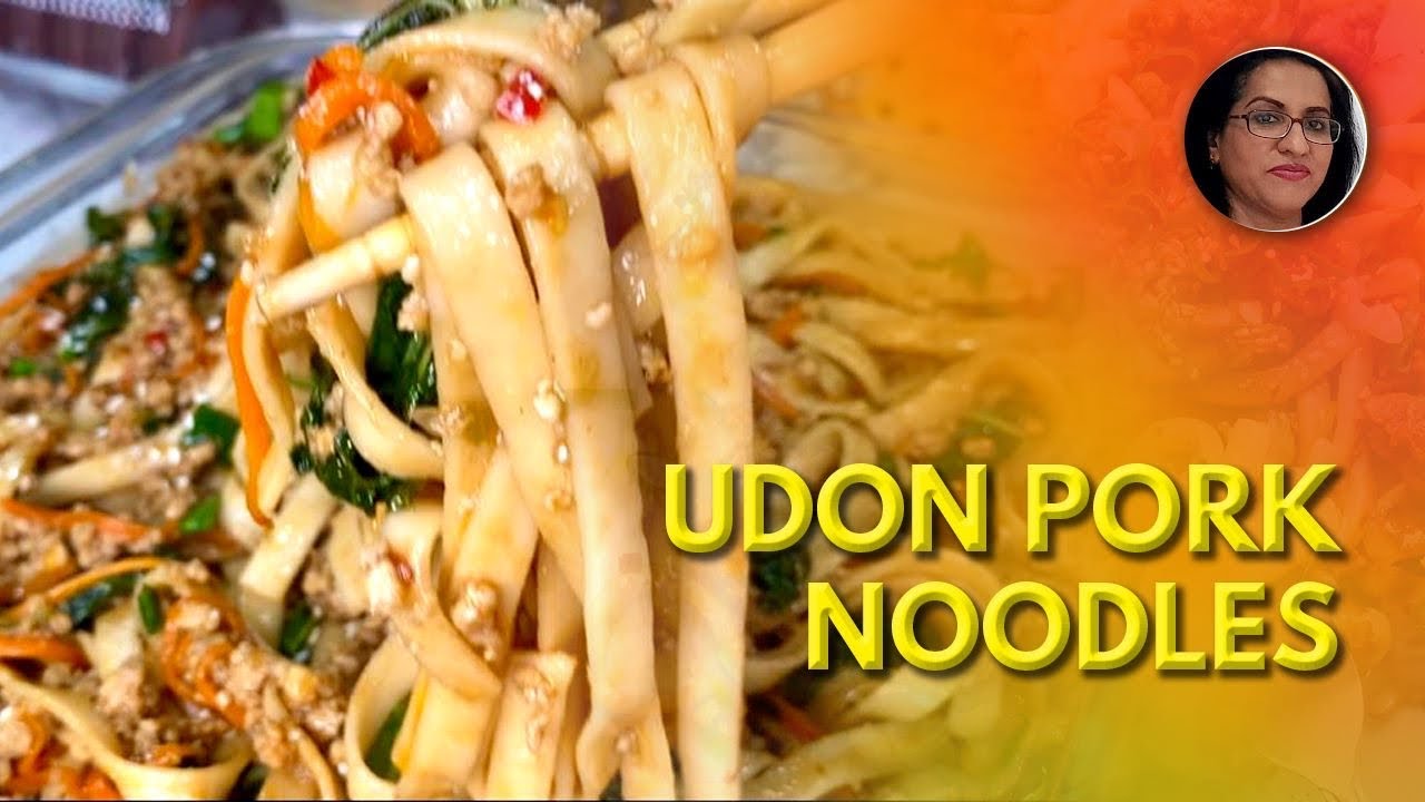 RECIPE FOR UDON PORK NOODLES | Sarah's Herbs & Spices - YouTube