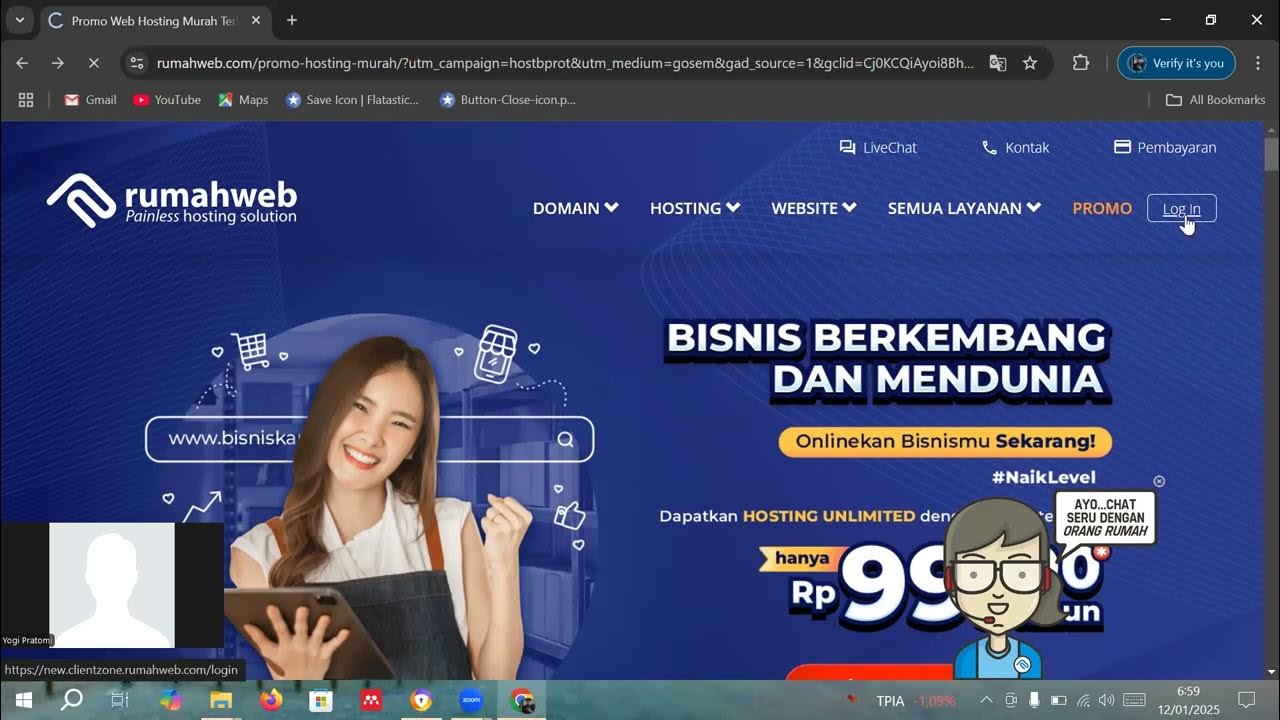 Tutorial cara membeli domain, hosting, install wordpress, install plugin dan theme - YouTube