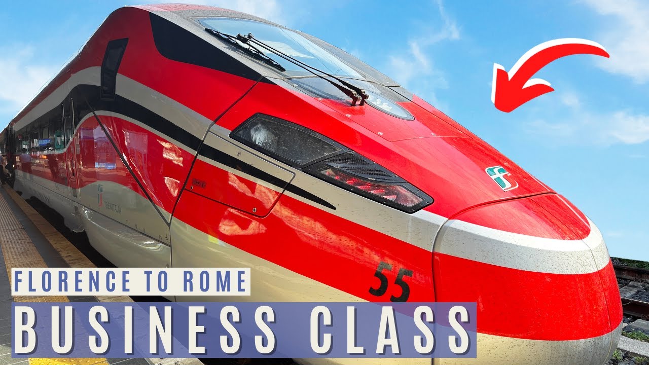 Riding Italy's Frecciarossa BULLET TRAIN in BUSINESS CLASS (300 km/h ...