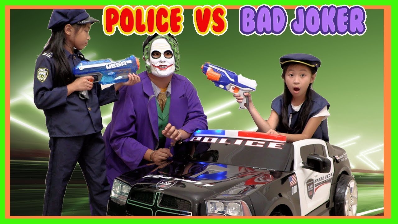 Pretend Play Police Catches JOKER - YouTube