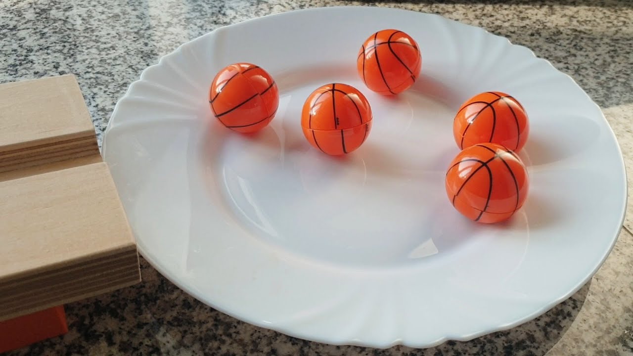 Satisfying Big rolling balls Marble run race wooden slope - YouTube