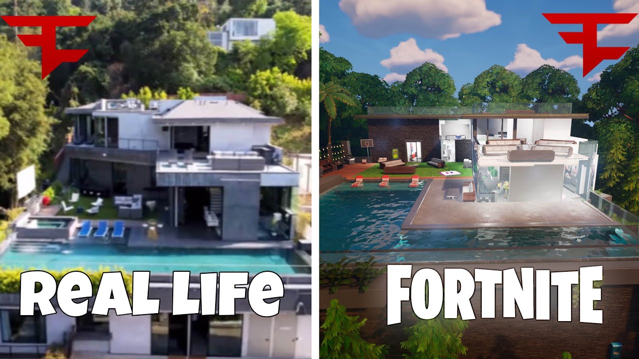 I MADE THE FAZE HOUSE IN FORTNITE - Lacy played + Bonus rooms - YouTube