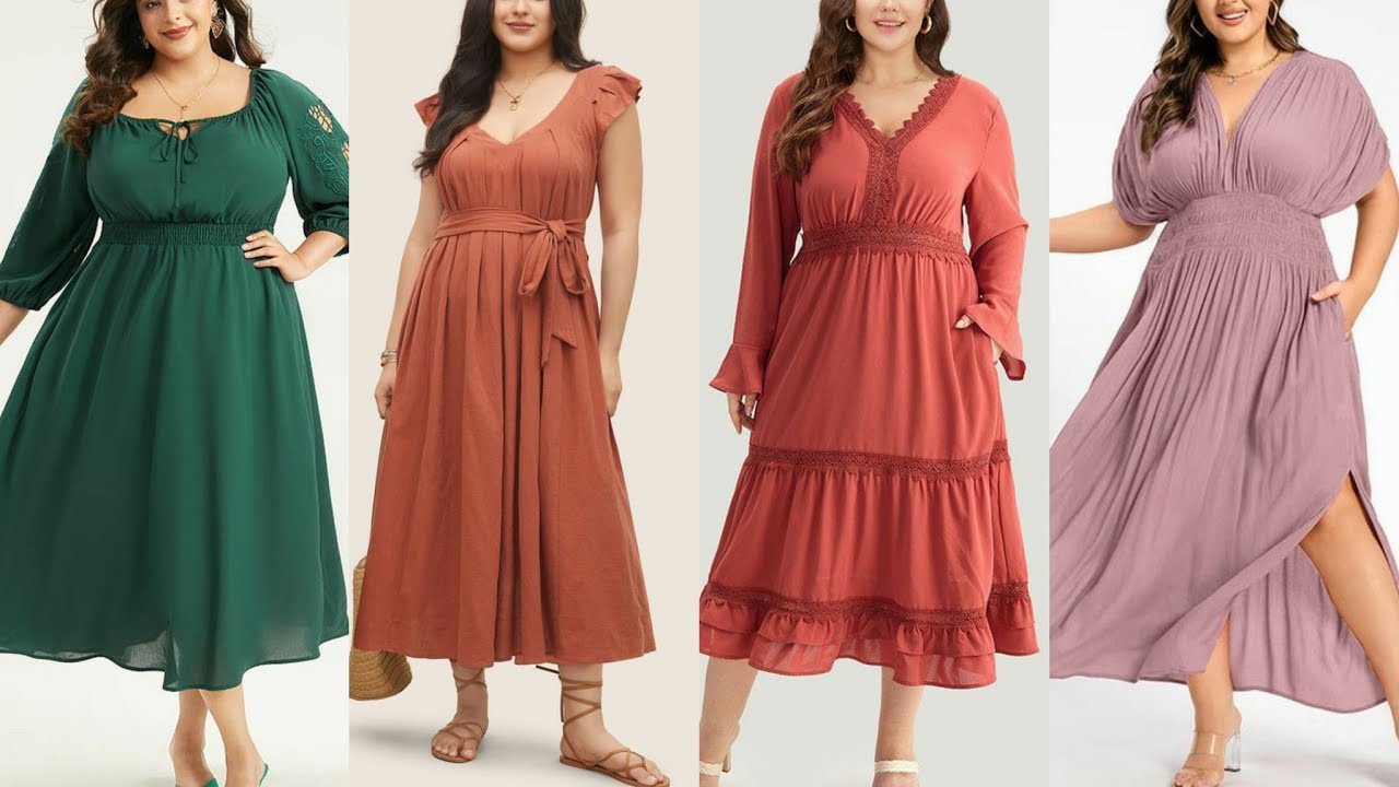 Plus Size Perfection: Maxi Dresses that Flatter a Big Belly for Any ...