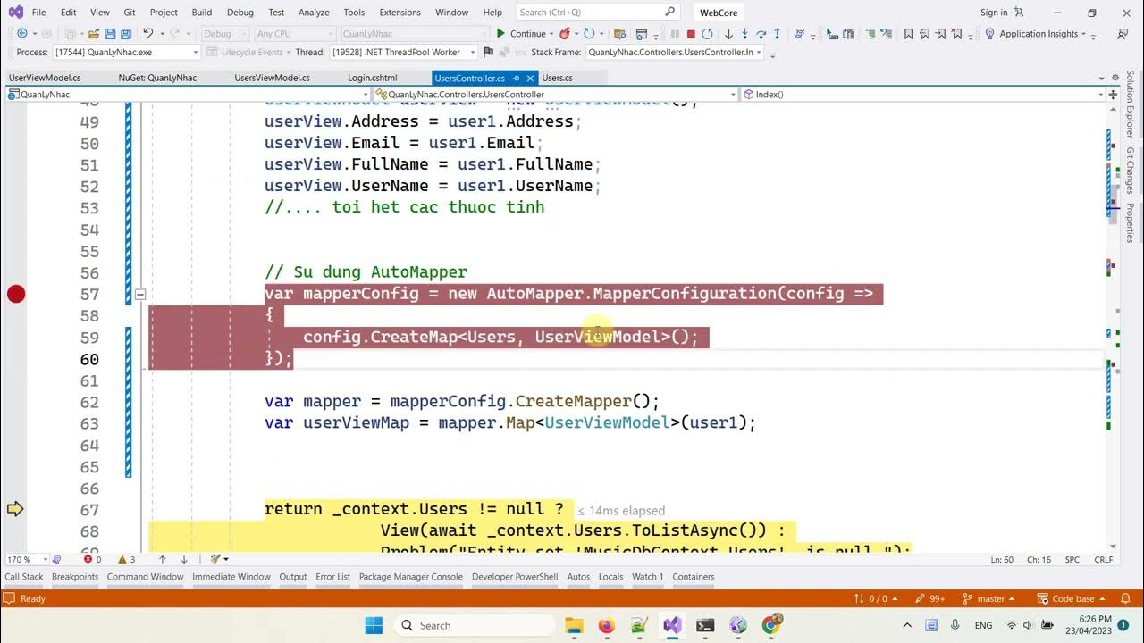 Su dung Automapper - YouTube