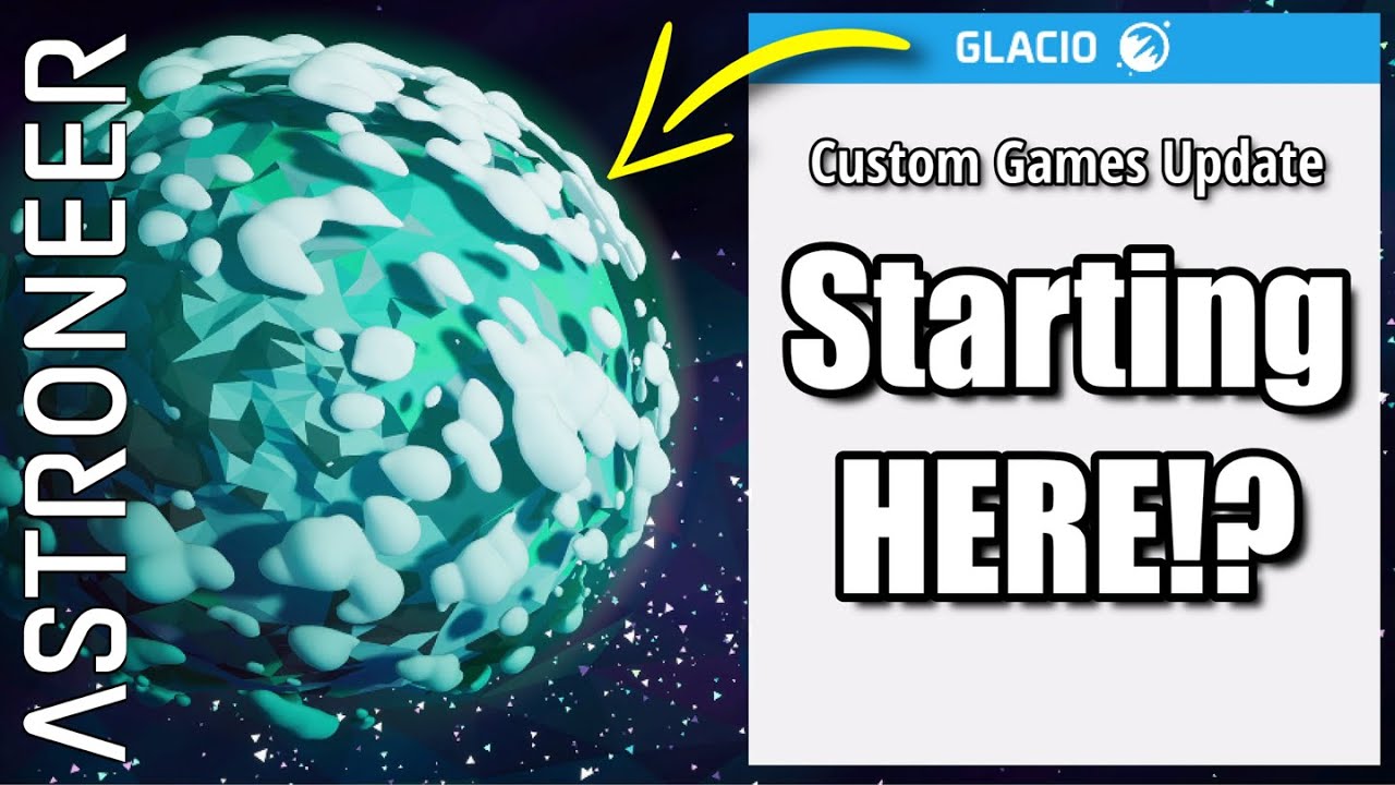 Starting out on Glacio! Custom Games Update | Astroneer Live 🔴 - YouTube