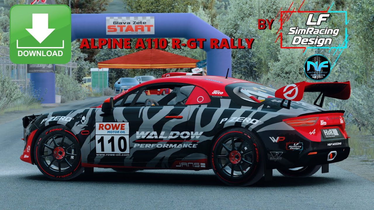 ALPINE A110 R-GT RALLY BY LF SIMRACING + N&F MODDING - Assetto Corsa ...