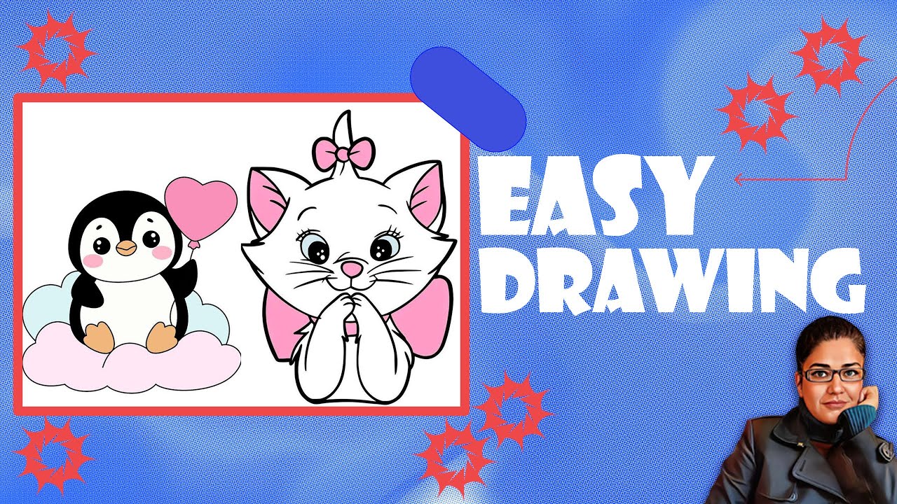 Color the adorable #disney #marie from #aristocats Follow along and ...