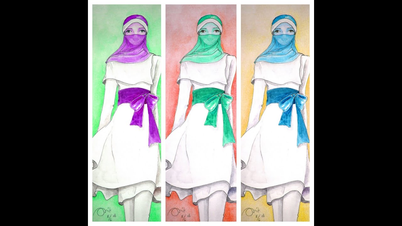 Islamic Fashion Illustration - YouTube