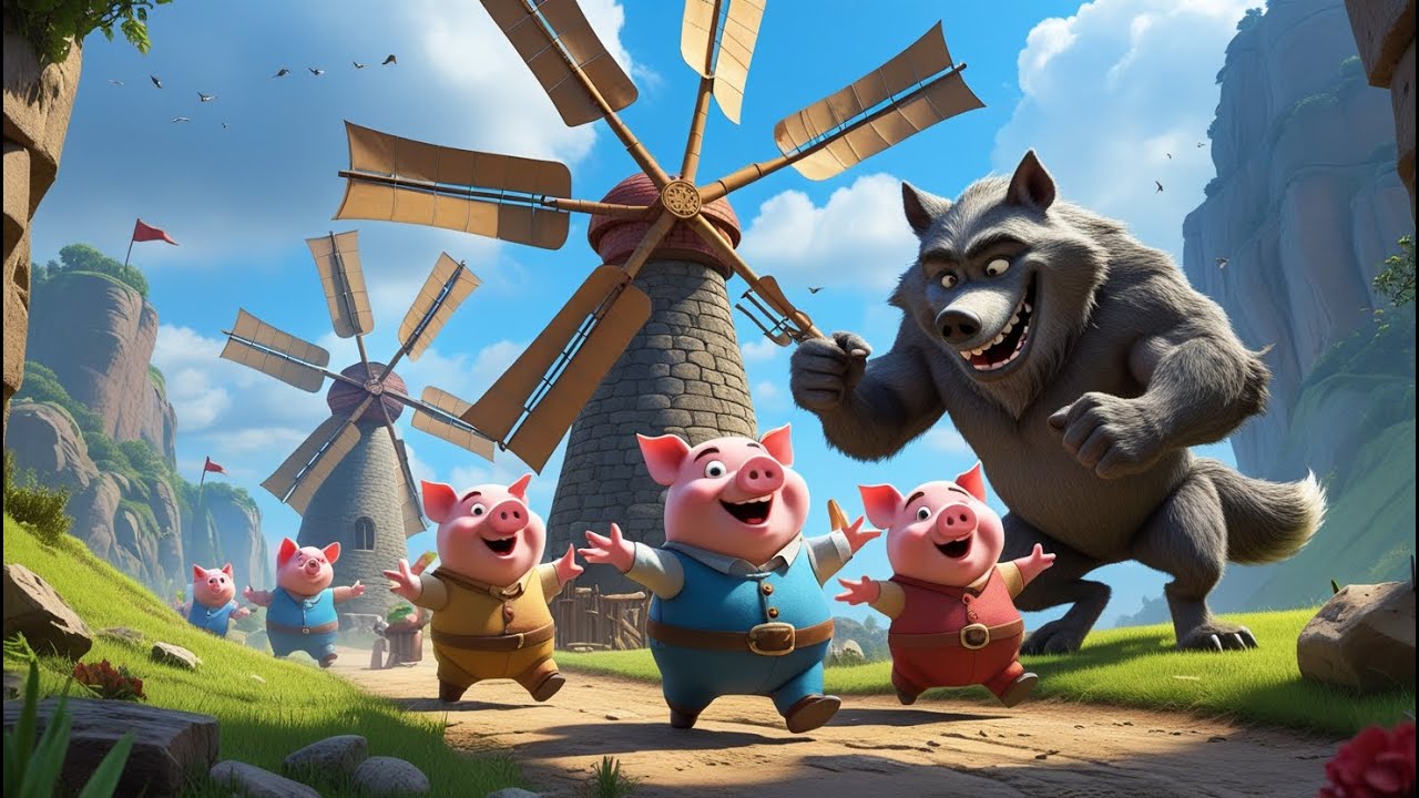 the Three Little Pigs: The Windmill Race - YouTube