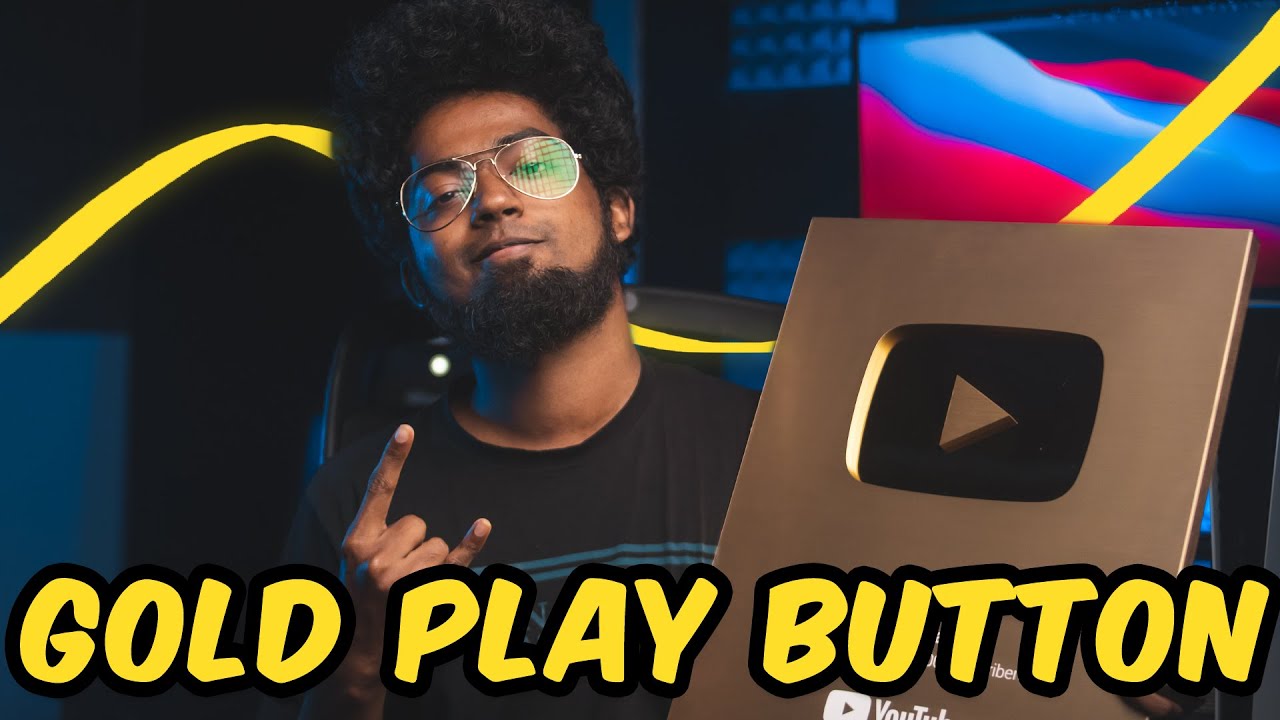 Gold Play Button Reveal!! | 1 Million Subscribers | Ashwin Bhaskar - YouTube