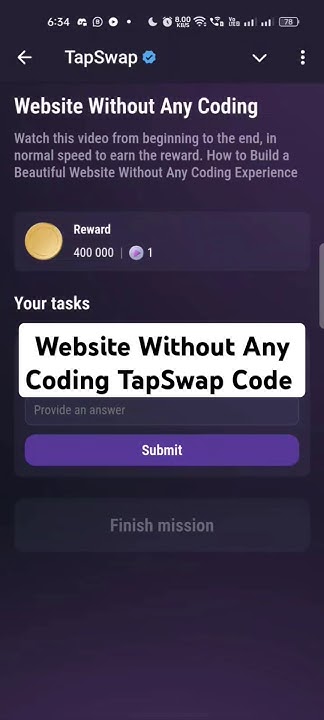 Website Without Any Coding | TapSwap Code | How to Build a Beautiful Website Without Any Coding ...
