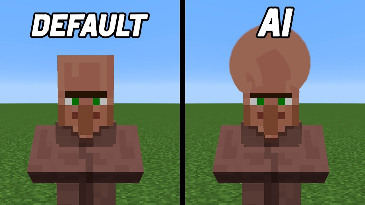 minecraft villager iq default vs Ai - YouTube