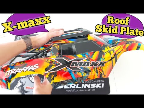 Traxxas Xmaxx roof skid plate - YouTube